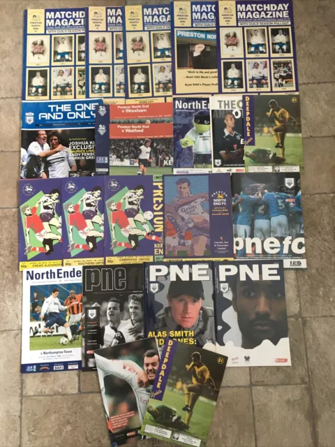 JOB LOT PRESTON North End Programmes £3.00 - PicClick UK