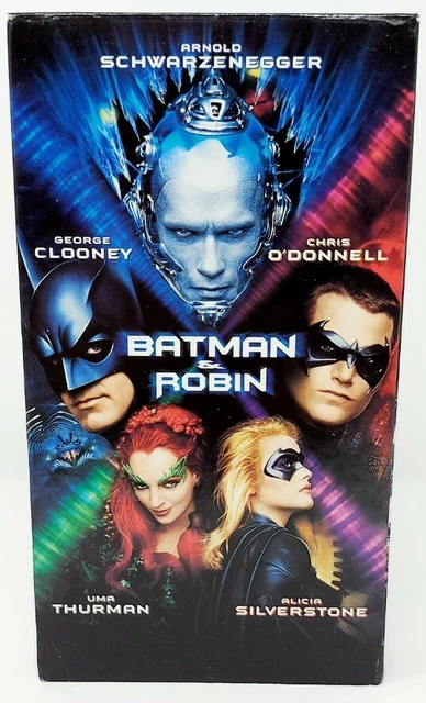 BATMAN & ROBIN (VHS 1997) DC Comic Book Clooney Schwarzenegger Thurman ...