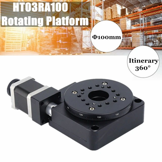100 MM MOTORIZED Rotation Stage Electric Optical Rotating Platform ...