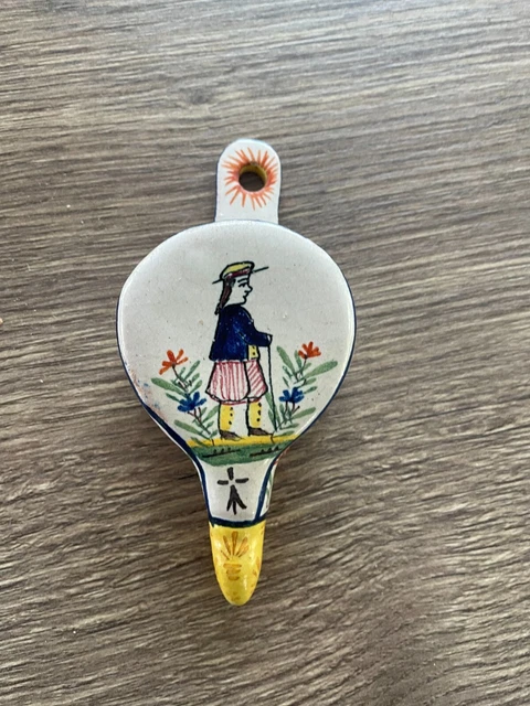ANCIENNE BOUQUETIÈRE EN faience de quimper PB EUR 20,00 - PicClick FR