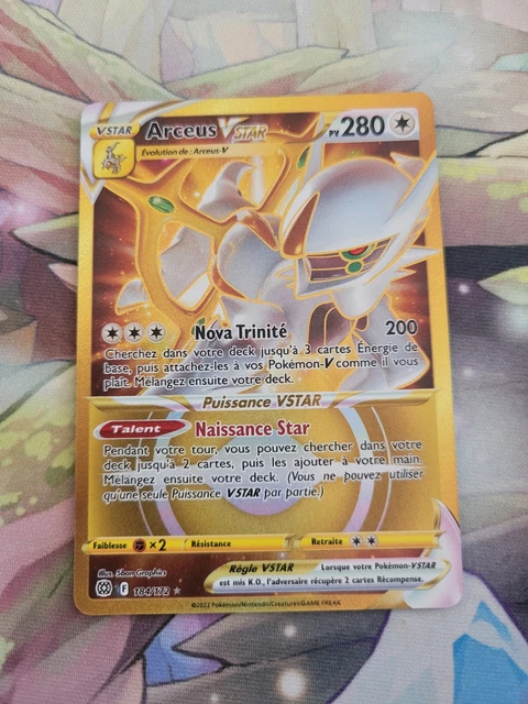 CARTE POKÉMON GOLD ARCEUS VSTAR 184/172 Stars Étincelantes Neuf FR EUR ...