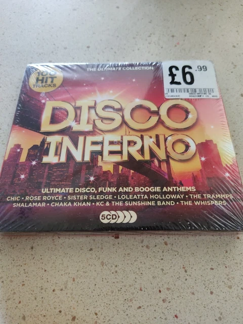 DISCO INFERNO CD 190 Hits Ultimate Disco, Boogie & Funk Anthems New ...