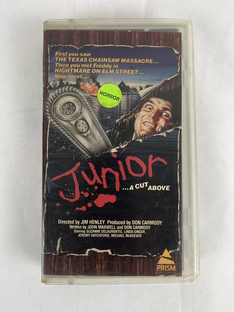 JUNIOR...A CUT ABOVE 1986 Horror Comedy PRISM VHS Video $24.95 - PicClick