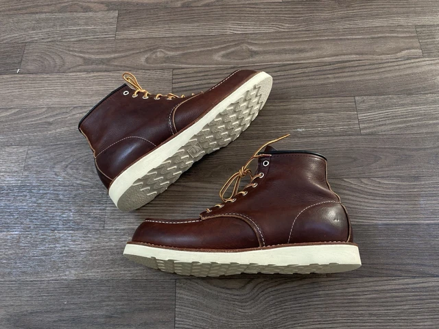 REDWING RED WING 3138 Tan Brown Leather Derby Boots UK 10.5 EU 45 £52. ...