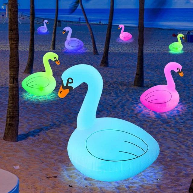 L# SOLAR FLOATING Pool Lights Remote Controlled LED Inflatable Floating ...