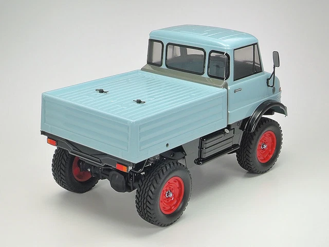 TAMIYA PAINTED BODY With Foil Mercedes Benz Unimog 406 Blue Gray £284. ...