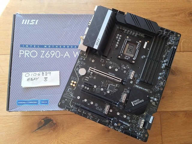 DAMAGED/FAULTY MSI Z690A DDR5 board and Celeron G6900 (working fine) £ ...