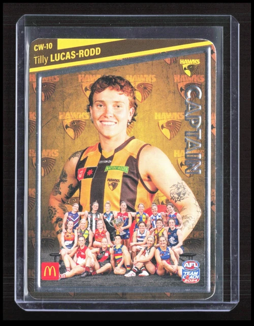 AFL 2024 TEAMCOACH Mcdonalds Captain Hawthorn Tilly Lucas-Rodd CW-10 CB ...