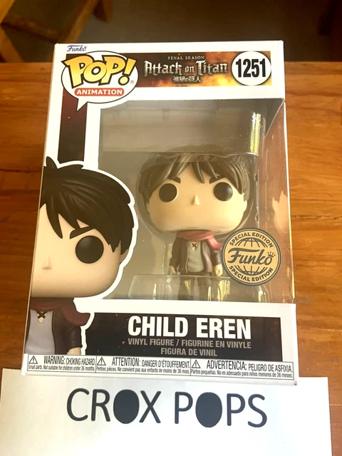 RARE CHILD EREN Attack on Titan FE 1251 Funko Pop! Vinyl New in Mint ...