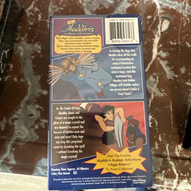 ALADDIN'S ARABIAN ADVENTURES Creatures of Invention Disney VHS 1994 ... ALADDIN'S ARABIAN ADVENTURES Creatures of Invention Disney VHS 1994 ...