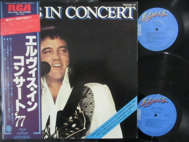 ELVIS PRESLEY ELVIS In Concert / 2 LP Set Japan 1977 RVC Corporation ...