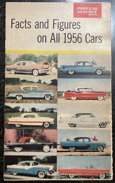 VINTAGE 1950S POPULAR Science Fact & Figures on ALL 1956 Cars Nash ...