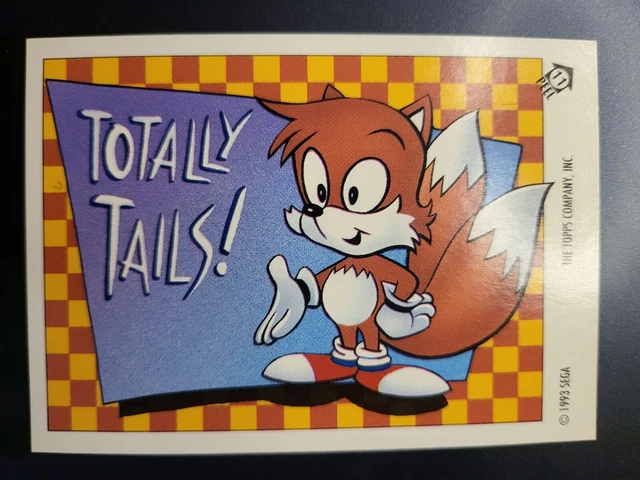 1993 TOPPS SONIC the Hedgehog Tails Robotnik Sega Genesis carte ...