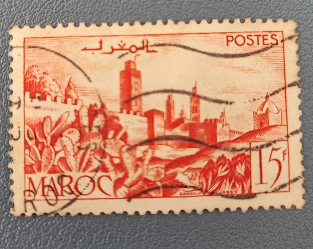TIMBRE MAROC ROYAUME Du Maroc Rabat 1949 Fortifications EUR 1,30 ...