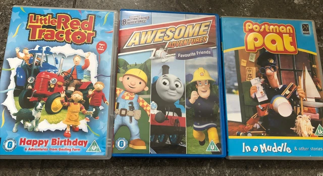 LITTLE RED TRACTOR, Postman Pat, Bob the Builder, Fireman Sam DVD ...