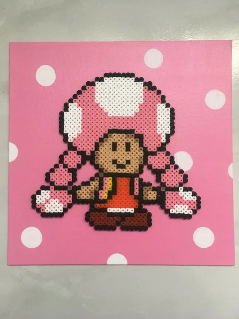 PIXEL ART / Perles A Repasser Tableau De Toadette EUR 8,00 - PicClick FR
