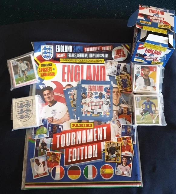 PANINI ENGLAND 2024 Tournament Edition Starter Pack + Full Set Of 387 ...