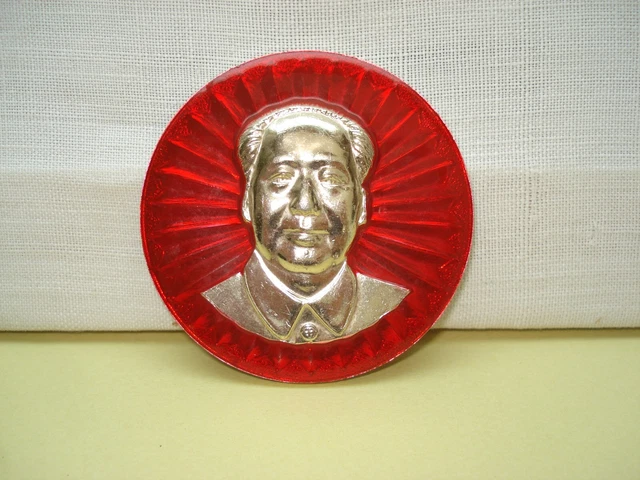 VINTAGE LARGE MAO Badge - Mao Zedong - Communism £20.35 - PicClick UK