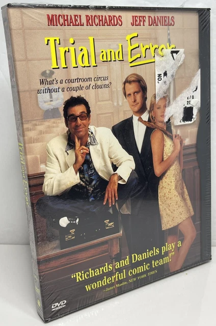 New Trial And Error Dvd 1999 Charlize Theron Jeff Bridges Oop 1271