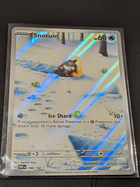 POKÉMON TCG SNORUNT Paradox Rift 188/182 Holo Illustration Rare EUR 4 ...