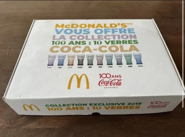 COFFRET 100 ANS McDonald’s, 10 Verres coca cola Mcdo EUR 40,00 ...