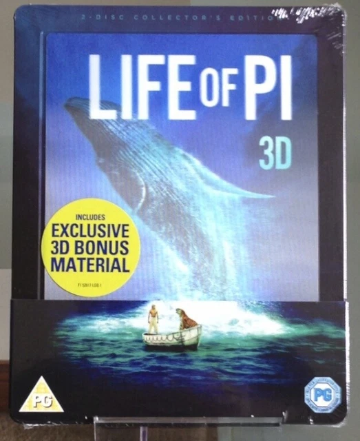 LIFE OF PI 3D Blu Ray Steelbook NEW! SEALED! £40.24 - PicClick UK