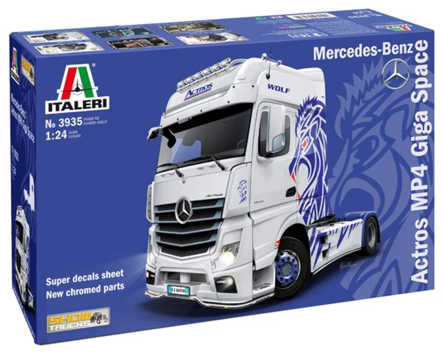 ITALERI 3935S - 1:24 M-B Actros MP4 Show GigaSpace , Modellbau, Bausatz ...