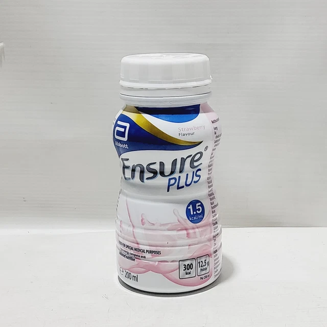 ENSURE PLUS STRAWBERRY Flavour, 200ml x 48 Pack £44.95 - PicClick UK