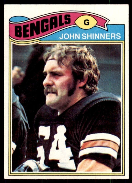 1977 TOPPS JOHN Shinners carte de football recrue Bengals de Cincinnati ...