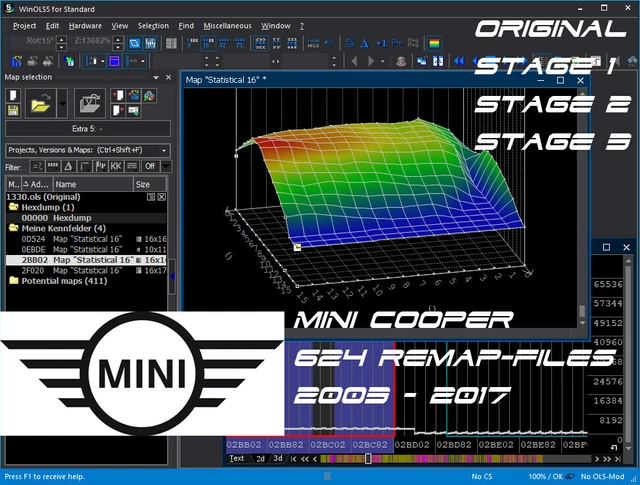 MINI COOPER - 624 Files - ECU MAP Remap Chiptuning Tuned Datenbank 860 ...