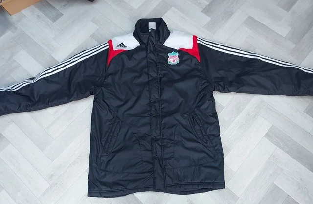 LIVERPOOL FC YNWA Adidas Carlsberg 2007 Black Coat Jacket MANAGERS ...