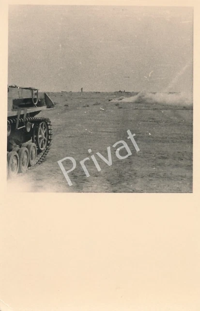 PHOTO WK II Wehrmacht SDKFZ Officierstab F. Bayerlein Désert ...