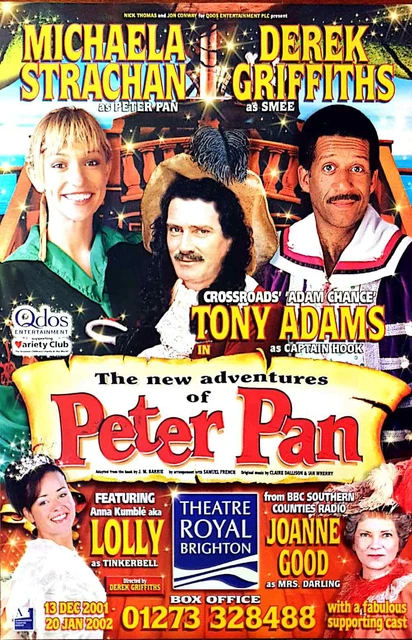 PETER PAN FLYER Michaela Strachan Derek Griffiths Tony Adams Brighton ...