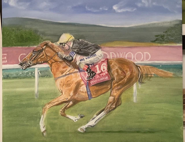 STRADIVARIUS HORSE Racing Art David Tarrant £1,200.00 - PicClick UK