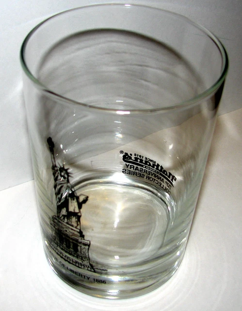 1986 NATHAN’S FAMOUS 70th Statue of Liberty 100th Collector Glass RARE ...