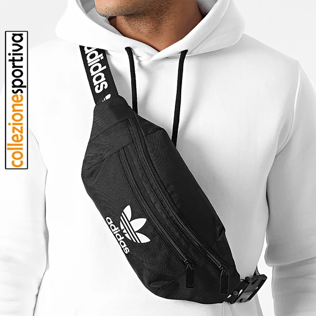 MARSUPIO TRACOLLA ADIDAS ORIGINALS ADICOLOR WAISTBAG - HK2633 col. nero ...