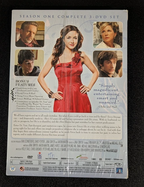 📺 BEING ERICA Season 1 DVD Brand New Sealed Canadian TV Series $54.99 ...