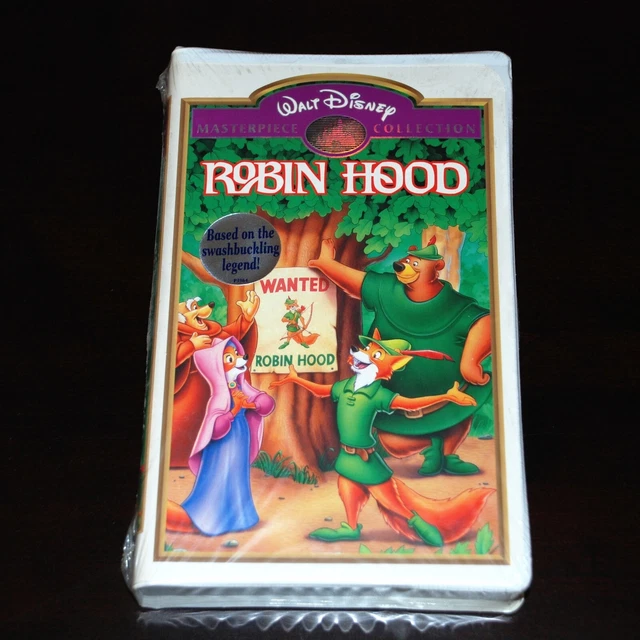 NEW DISNEY ROBIN HOOD Clamshell VHS Masterpiece Collection *Factory ...