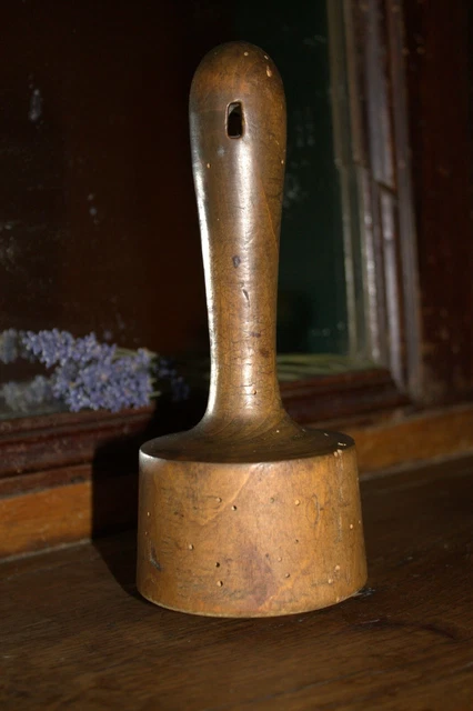 ANCIEN PILON EN bois XIXeme siecle, collection, french kitchen old tool ...
