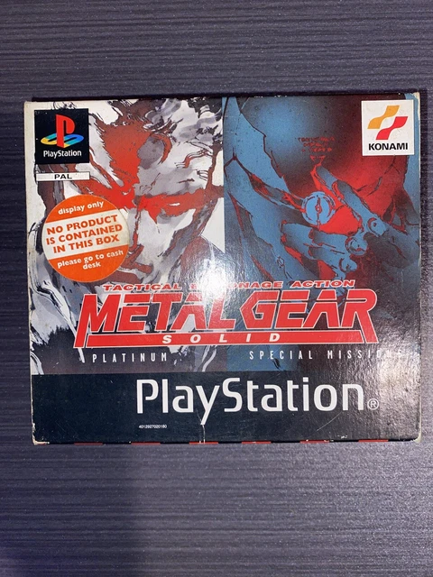 VERY RARE SONY Playstation 1 PS1 Metal Gear Solid Promo Collectors ...