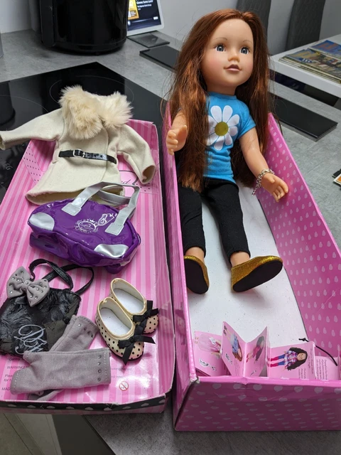 DESIGNAFRIEND DOLL RED HAIR BLUE EYES - With Outfits GC - BOXED £20.00 ...