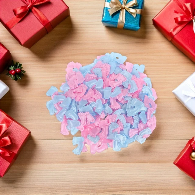 200 PCS GENDER Reveal Footprints Birthday Confetti Shower Games $18.15 ...
