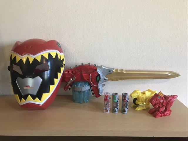 POWER RANGERS DINO Charge T-Rex Sword Plus 3 Chargers & Mask SD Morpher ...