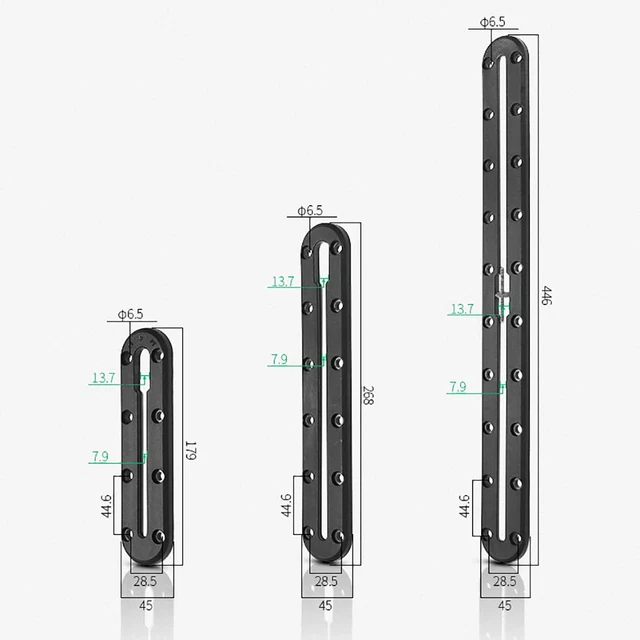 JAKESPECIAL – MOTORCYCLE Slide Track Rail Bracket 179/268/446mm EUR 49 ...