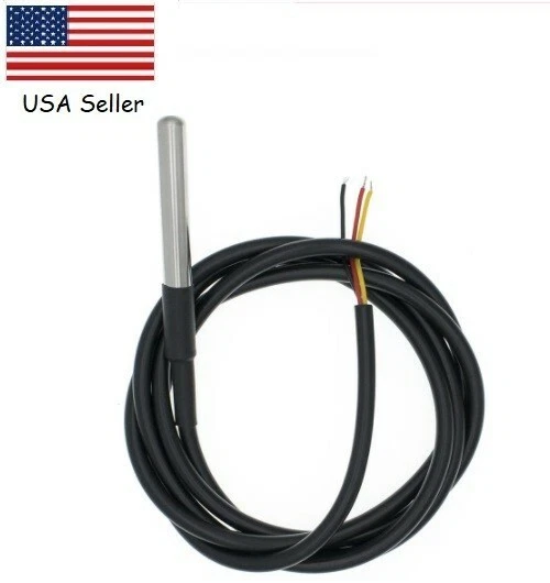 DS18B20 STAINLESS STEEL package 1 meter waterproof 18b20 cable ...