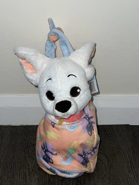 DISNEY PARKS BOLT Babies Plush Soft Toy Dog Pouch Blanket Teddy Bear £ ...