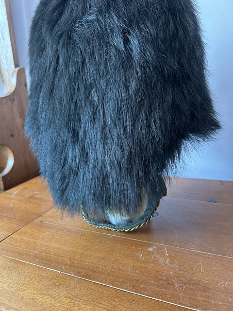 SCARCE COLDSTREAM GUARDS Original Bearskin Helmet With Chin Strap ...