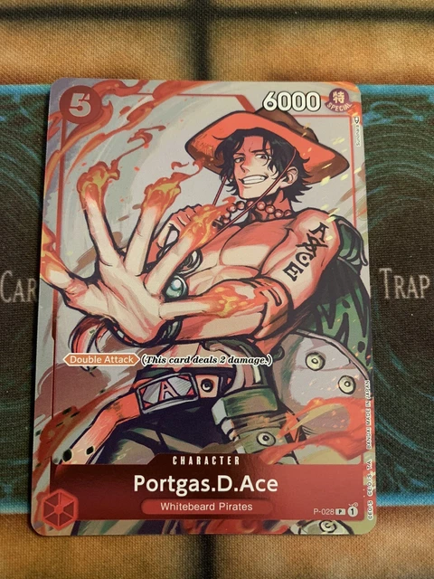 ONE PIECE TCG Portgas D. Ace Full Art Promo P-028 Event Vol. 1 anglais ...