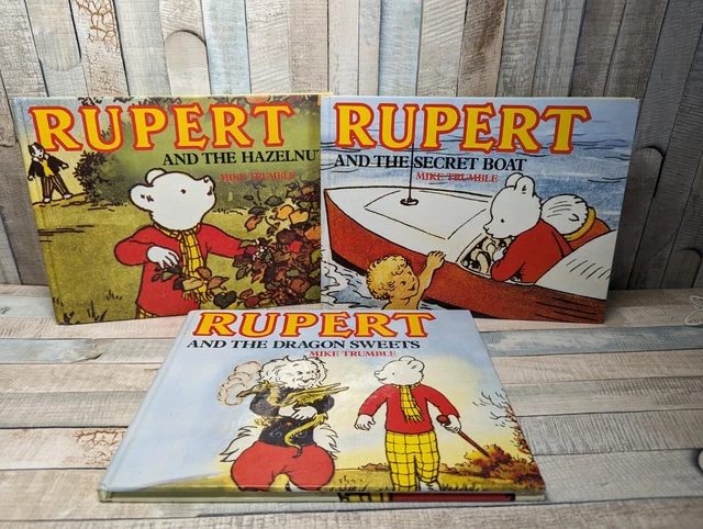 VINTAGE-SECRET BOAT RUPERT & the Dragon Sweets Rupert & the Hazelnut ...