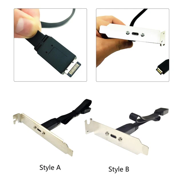 USB 3.1 FRONT Panel Header to USB C Type C Female Extension Cable High ...
